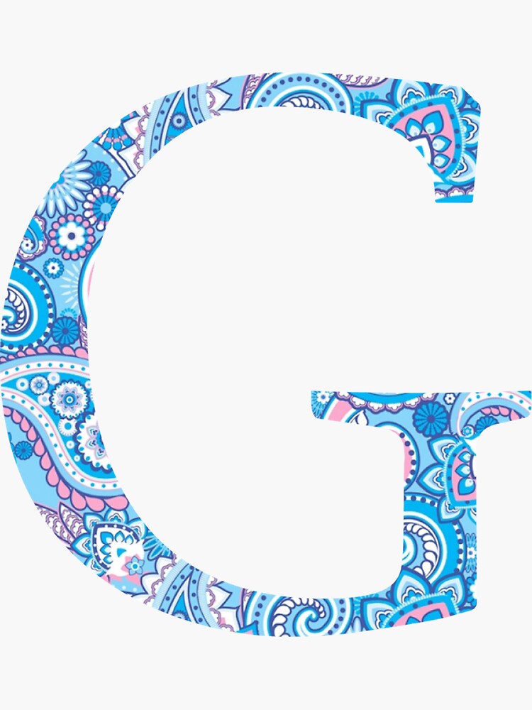 "Letter G " Sticker for Sale by ArthurMorvan | Redbubble