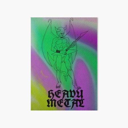 "Guitar demon version 2" Art Board Print by Dphasley | Redbubble