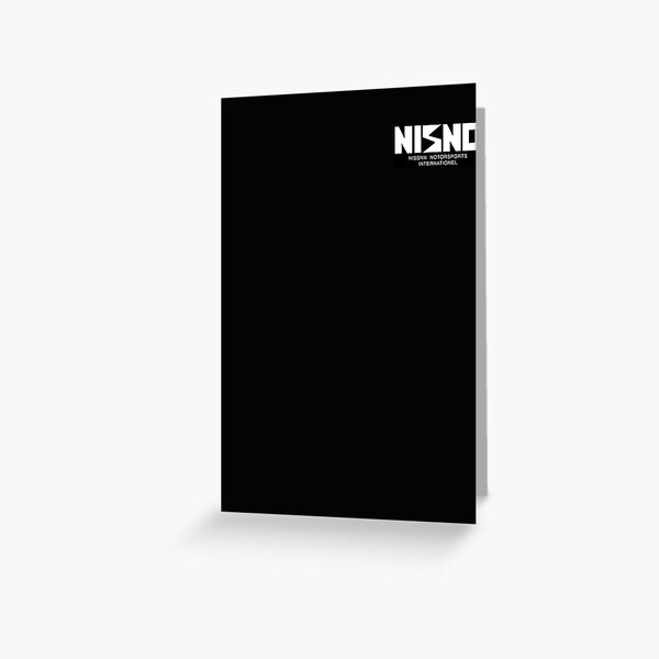 "Nisno Initial D Nismo Old Logo Spoof White" Greeting Card by ...