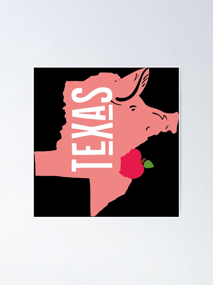 "A funny map of Texas " Poster by funnymaps | Redbubble