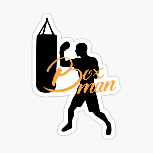 "Box man, Funny Cool Best color art" Sticker for Sale by artdragongift ...