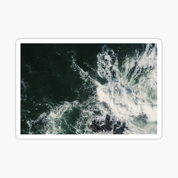 Boiling Point /// Drone aerial photograph of a green ocean's impact on ...