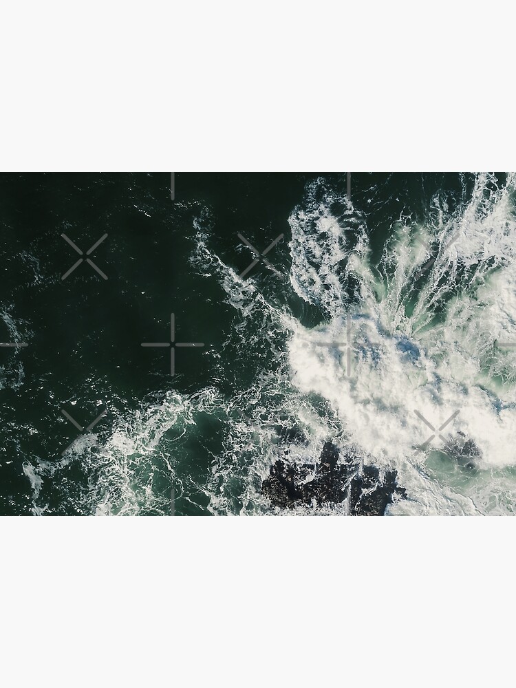 Boiling Point /// Drone aerial photograph of a green ocean's impact on ...