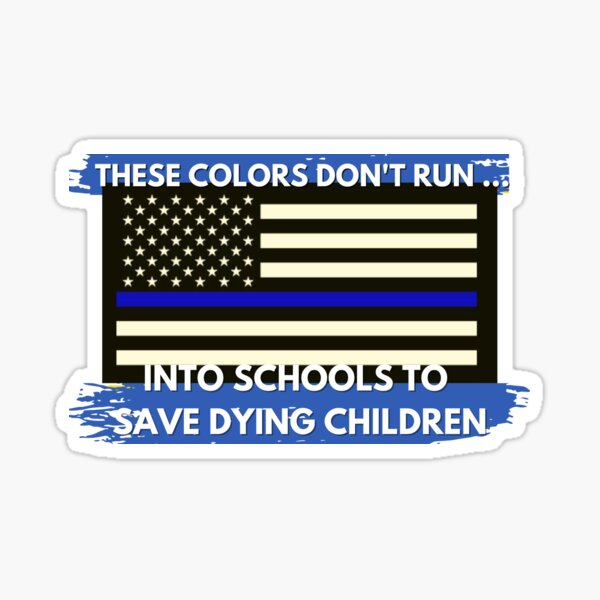 "Blue Lives Scatter Stickers | Defund Uvalde Police Tee and Sticker ...