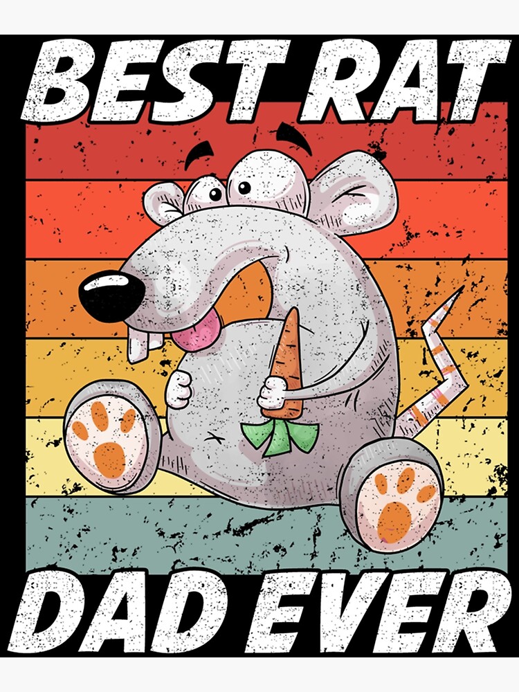 Póster «El mejor papá de la rata, el mejor papá, la camiseta del día ...