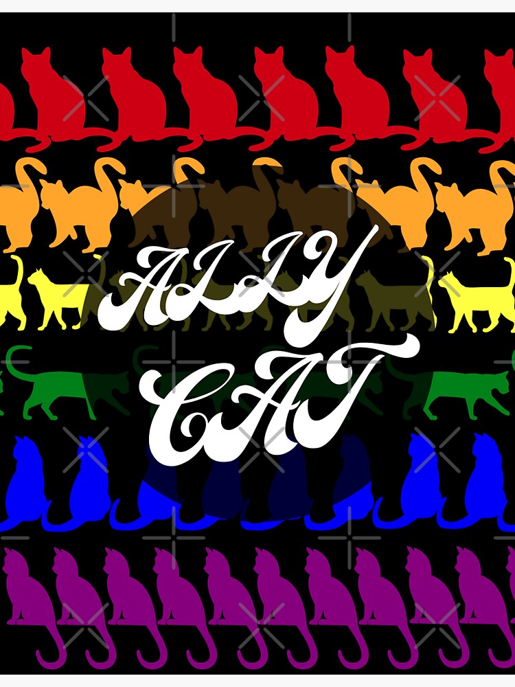 "ALLY CAT" Sticker for Sale by Wooden-rack | Redbubble