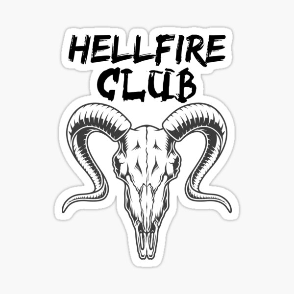 "Hellfire club essential slim fit" Sticker for Sale by Jabstoon | Redbubble