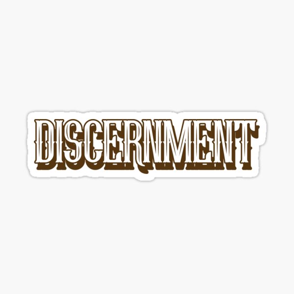 "Discernment." Sticker for Sale by shaggydawgg | Redbubble