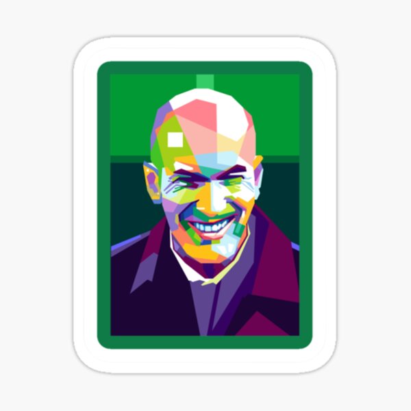 "Zinedine Zizou Zidane Merch and Apparel - " Sticker for Sale by ...