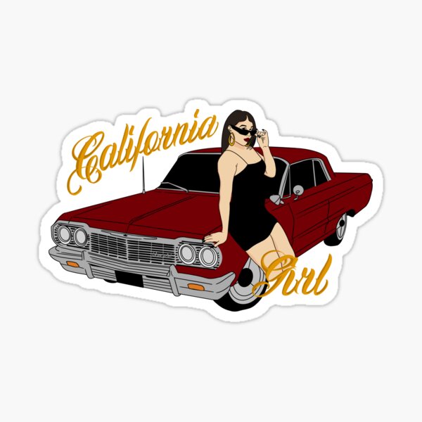 "Chicana California Girl" Sticker by saturn-bee | Redbubble