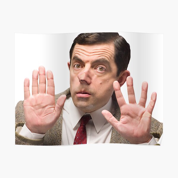 Póster «Mr. Bean Rowan Atkinson Dibujo DISEÑO» de HansdaBayar | Redbubble