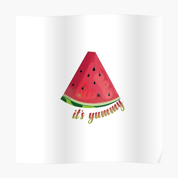 " Watermelon slice - Art" Poster for Sale by anjanap | Redbubble