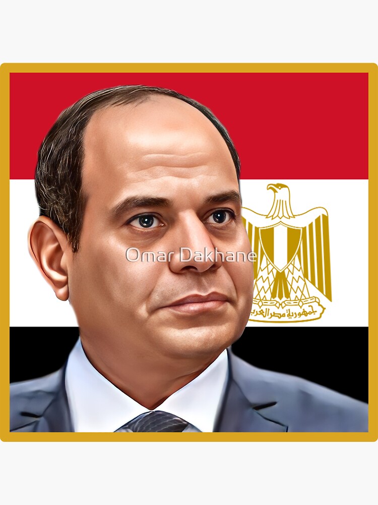 "el-Sisi" Sticker for Sale by OmarDakhane | Redbubble