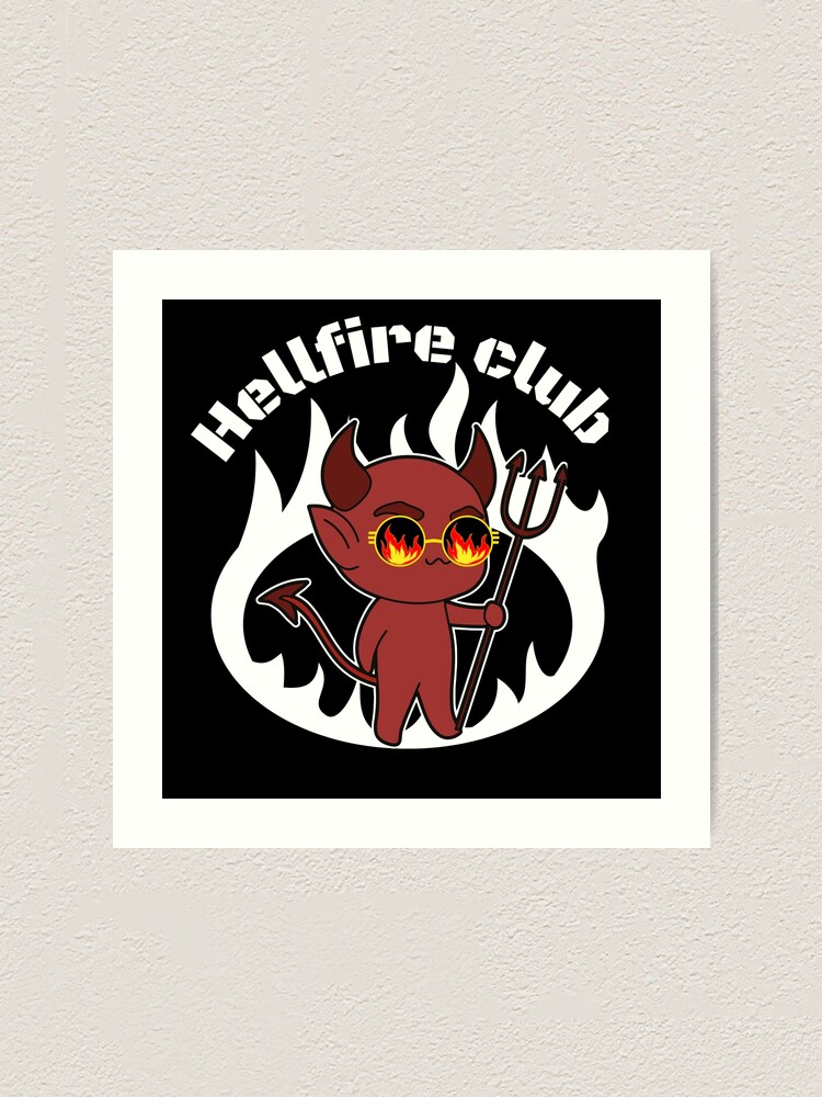 "Cute Demon Hellfire Club Stranger Things " Art Print for Sale by ...