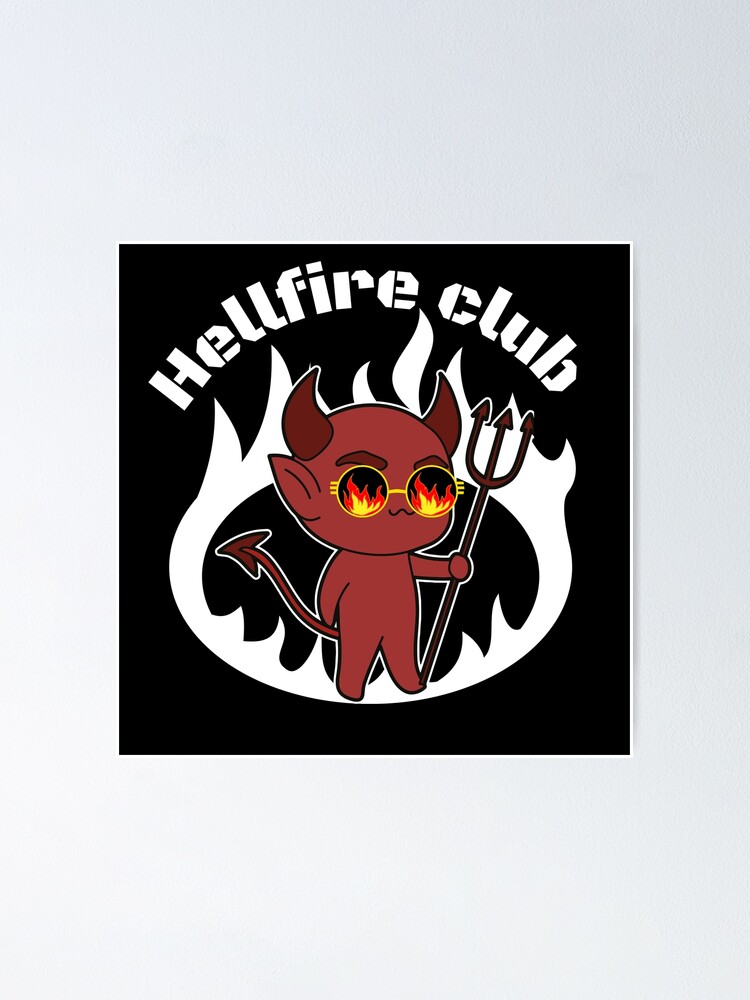 Póster «Cute Demon Hellfire Club Cosas más extrañas» de tagmoj | Redbubble