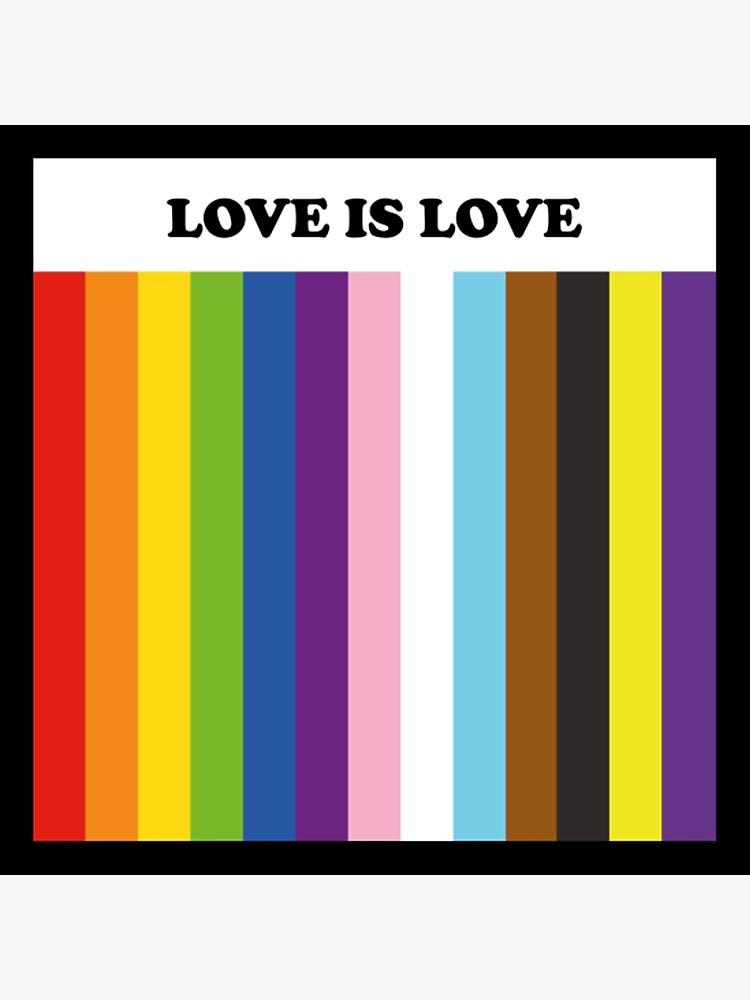"Love is Love inclusive pride flag" Poster for Sale by issacwroblews ...