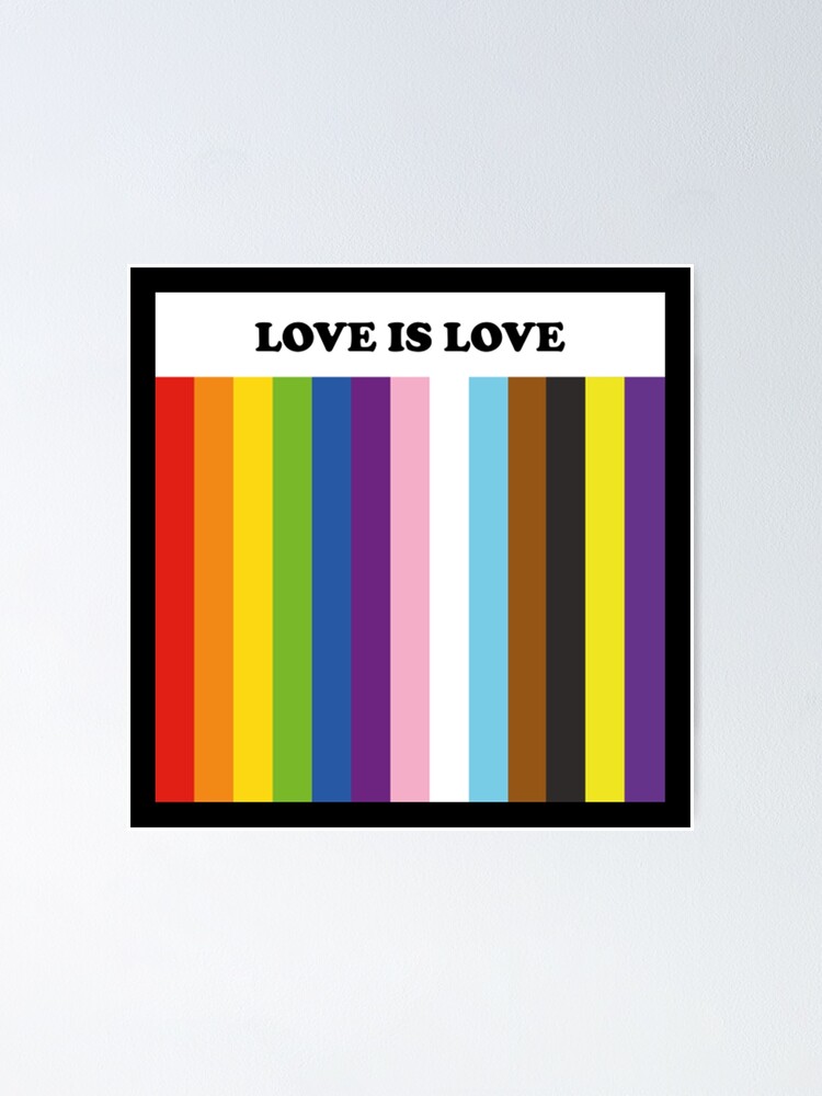 "Love is Love inclusive pride flag" Poster for Sale by issacwroblews ...