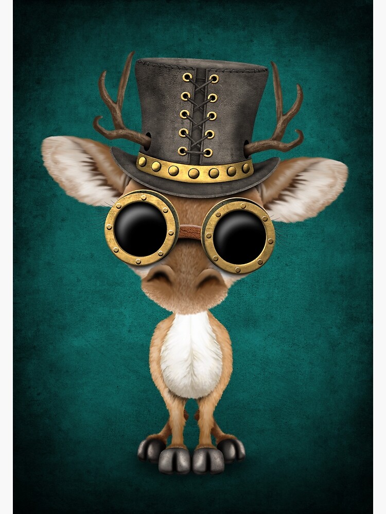 "Steampunk Baby Deer" Art Print for Sale by JeffBartels | Redbubble