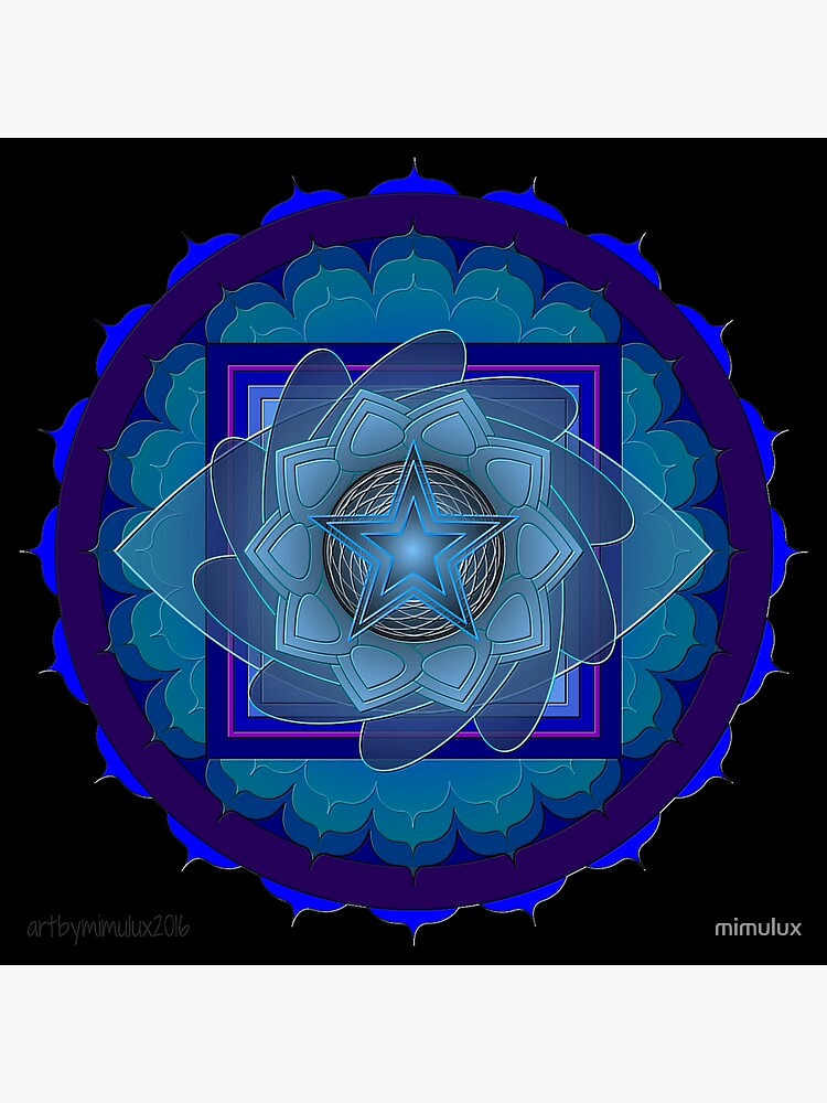 "Third Eye Chakra Mandala - Ajna" Poster for Sale by mimulux | Redbubble