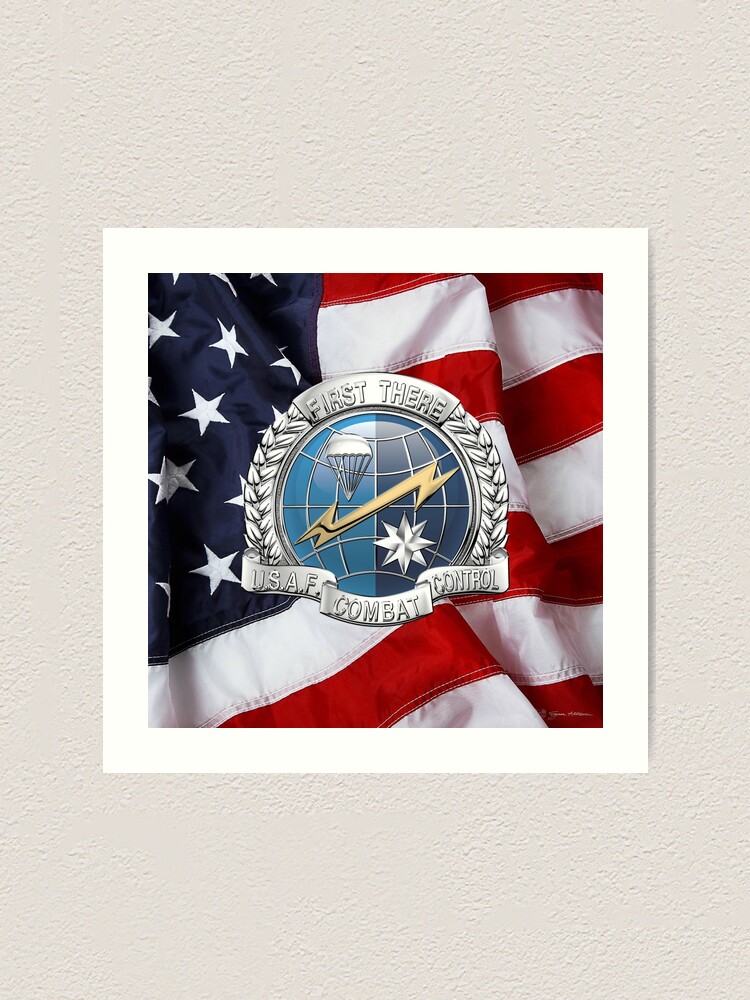 "Combat Control Teams - Combat Controller CCT Badge over American Flag ...