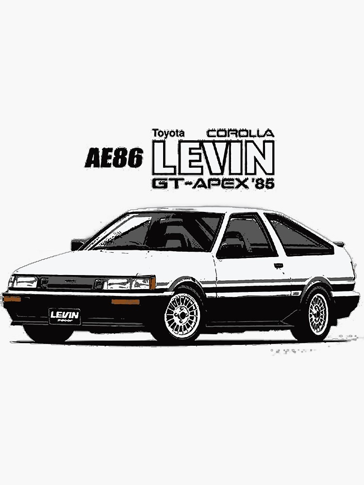 Pegatina «Toyota Ae86 Levin Corolla Panda Drift Leyenda» de ...