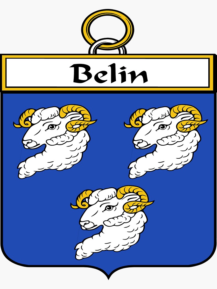 "Belin " Sticker by HaroldHeraldry | Redbubble