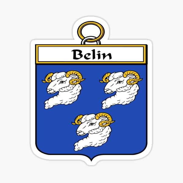 "Belin " Sticker by HaroldHeraldry | Redbubble