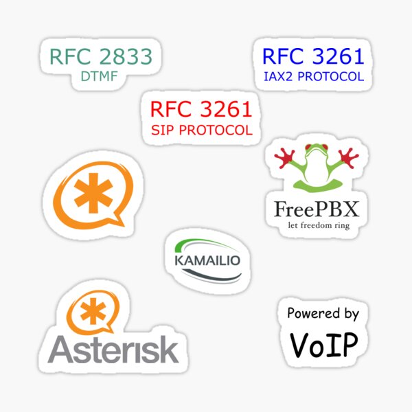 "VOIP SET" Sticker by yourgeekside | Redbubble