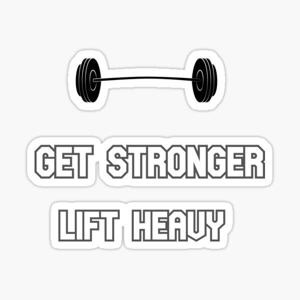 "Stayfit Lift Heavy" Sticker for Sale by MureeDesigns | Redbubble