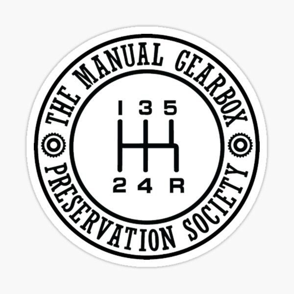 "Save The Manual Transmission" Sticker by DigiArtza | Redbubble