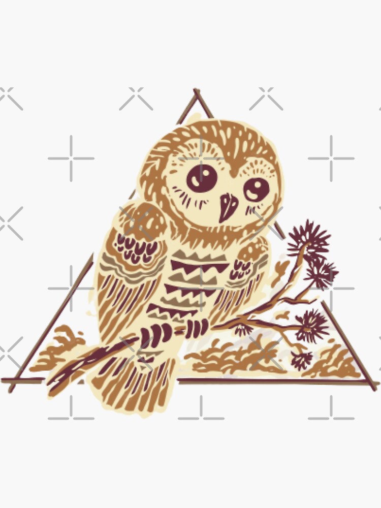 "Attic Red-Figure Kalpis Owl Athena Olive" Sticker for Sale by Napass ...