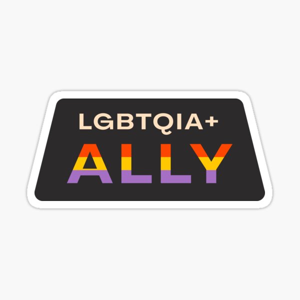"Pride allyship" Sticker by Yash0707 | Redbubble
