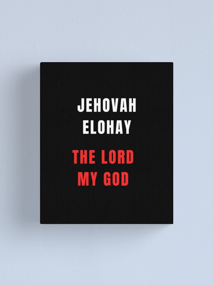 Lienzo «Jehová Elohay, Padre, Perdonado, Versículo de la Biblia, Biblia ...