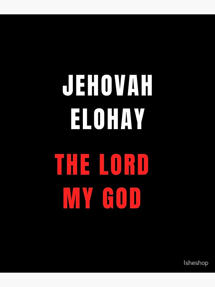 Lienzo «Jehová Elohay, Padre, Perdonado, Versículo de la Biblia, Biblia ...