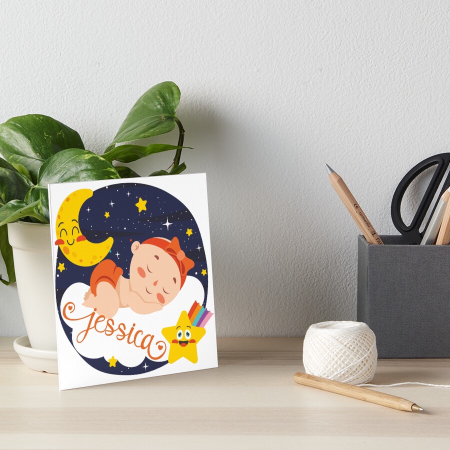 Lámina rígida «Bebé Jessica, Jessica Baby Shower, Regalo para Jessica ...