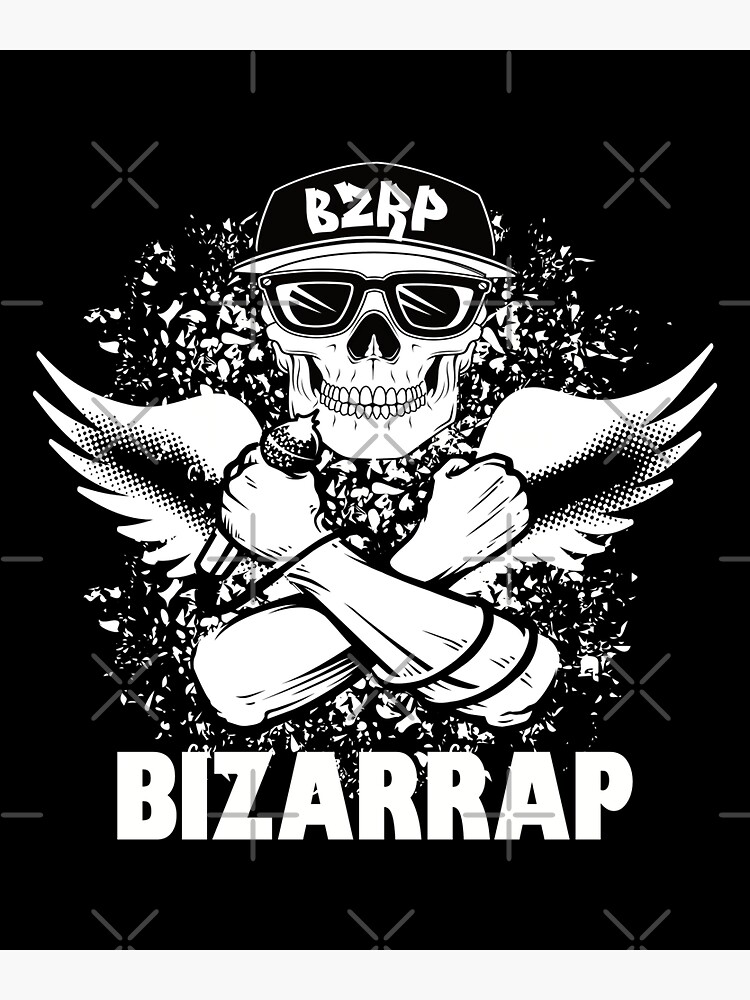 Pegatina «BZRP Bizarrap - Cool Fan Art con un gráfico de Skull and ...