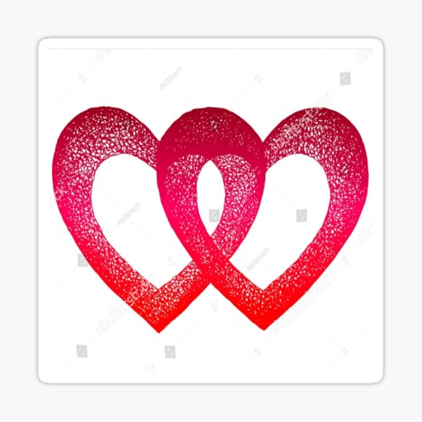 "Two hearts " Sticker for Sale by ShanmathiN | Redbubble