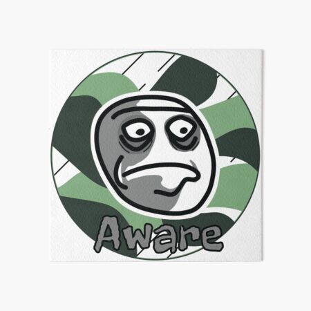 "Aware Colourful (twitch) Emote- funny Aware." Art Board Print by ...