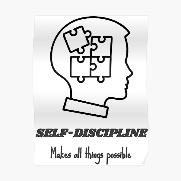"Self discipline" Poster for Sale by MQDesignist | Redbubble