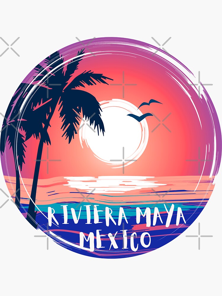 "RIVIERA MAYA MEXICO" Sticker by Wooden-rack | Redbubble