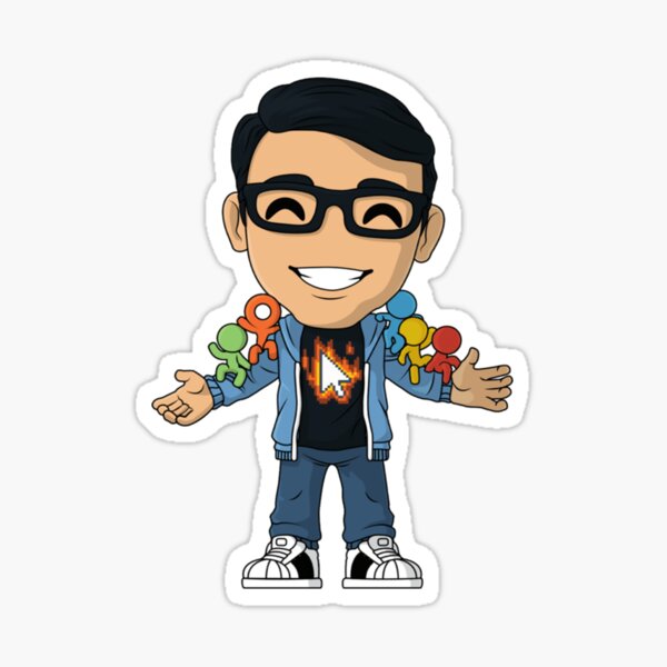 "Alan Becker " Sticker for Sale by DesignTeeShirts | Redbubble