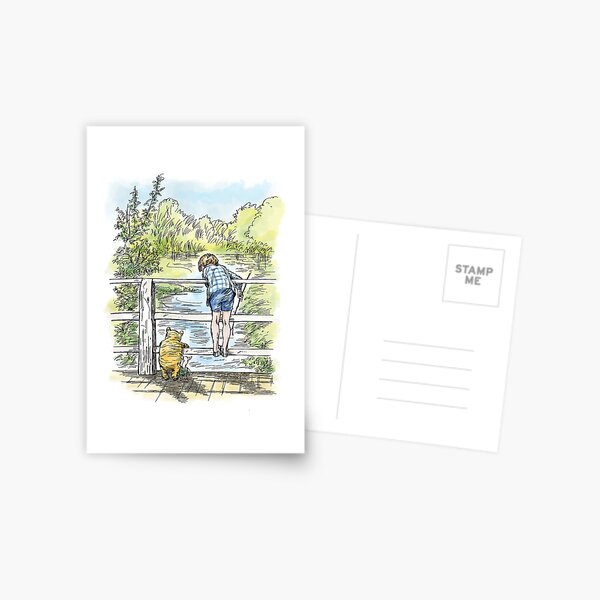 "Winnie the pooh " Postcard for Sale by Petersnook | Redbubble