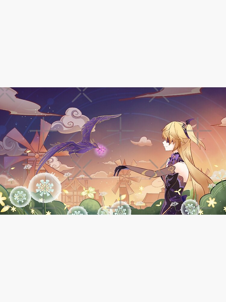 " Fischl World Genshin Impact Banner" Poster for Sale by ChibiAnime1 ...