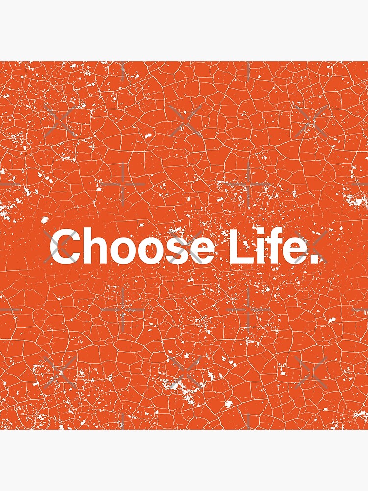 "Choose Life. Trainspotting - Square - White" Poster for Sale by ...