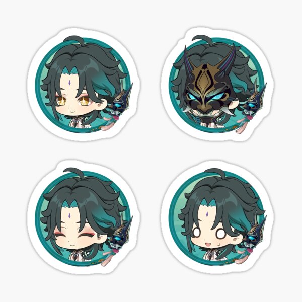 "Xiao 3rd Genshin Impact Chibi Stickers Set" Sticker for Sale by dudu ...
