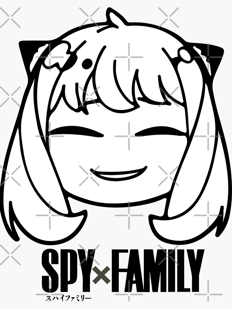"SPY X FAMILY Smug Face Anya" Sticker for Sale by Marvs29 | Redbubble