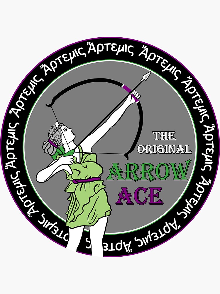 "The Original Arrow Ace" Sticker for Sale by wordforger | Redbubble