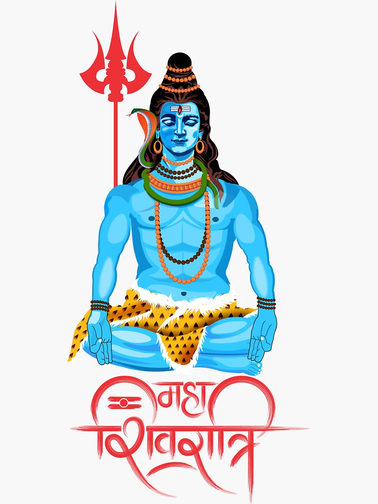 "Lord Shiva Hindu God" Sticker for Sale by tanabe | Redbubble