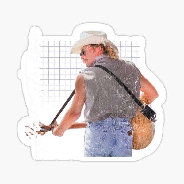 "Alan Jackson Retro Country FanArt" Sticker for Sale by junezb11miriam ...