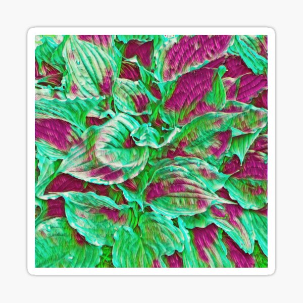 "Hosta Green Flow" Sticker for Sale by SunshineWalker | Redbubble